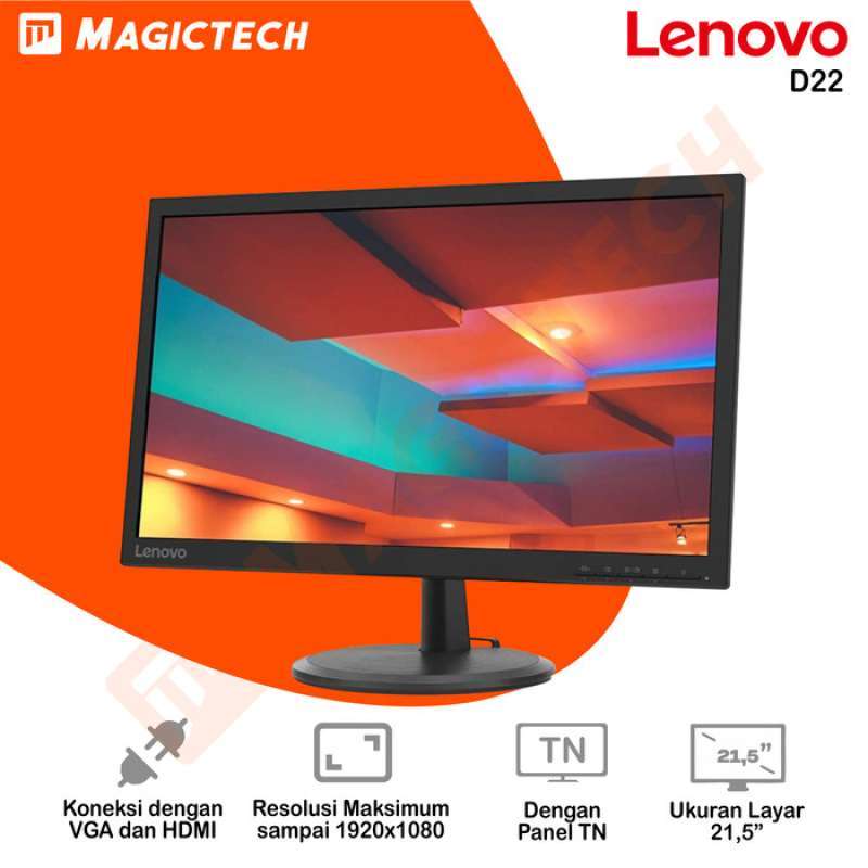 Jual MONITOR LED LENOVO 21.5 INCH D22 - 21,5 INCH di Seller MAGICTECH ...