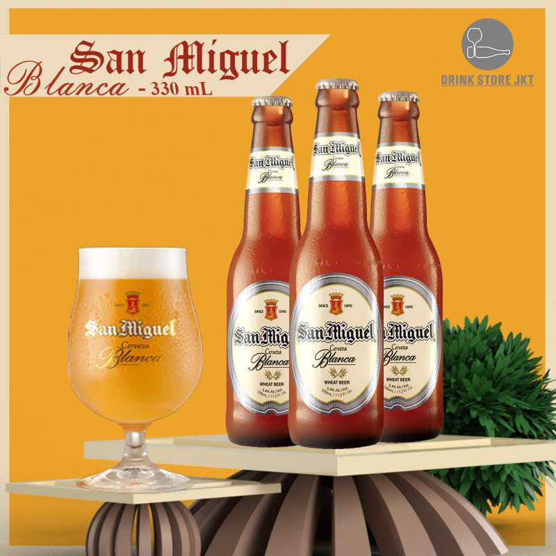 Jual SAN MIGUEL CERVEZA BLANCA - 4 BOTOL @330 ML di Seller Drink ...