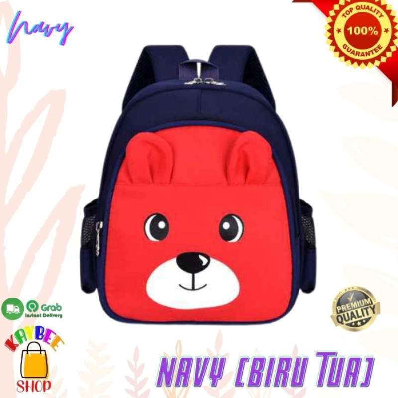 Jual Tas Ransel Backpack Sekolah Anak TK SD PAUD Kartun Beruang Teddy Bear - Navy di Seller ...