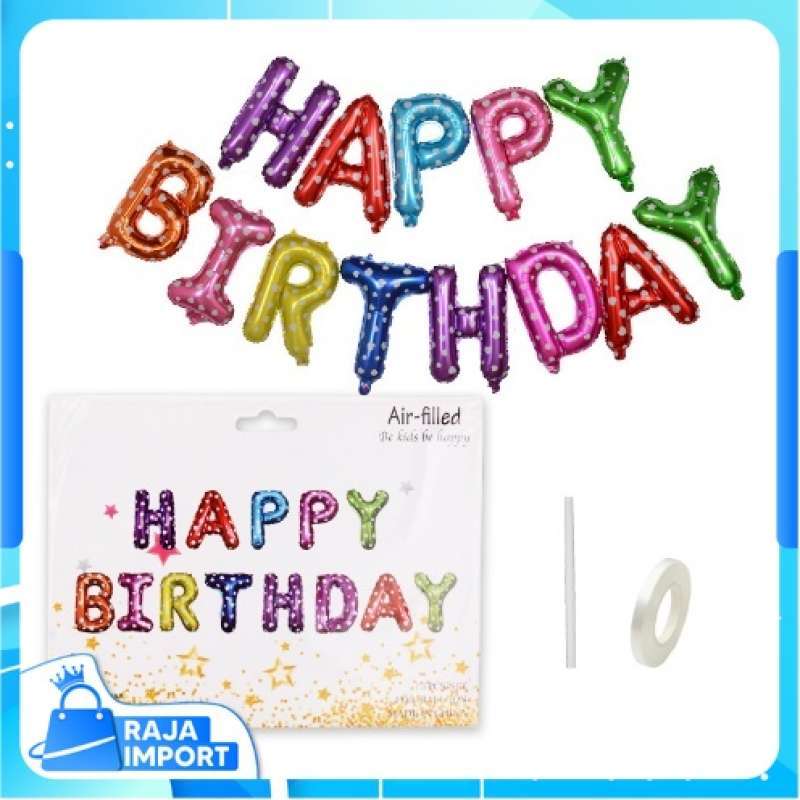 Jual 5508 Balon Set Happy Birthday / Balon Ulang Tahun / Balon Pesta ...