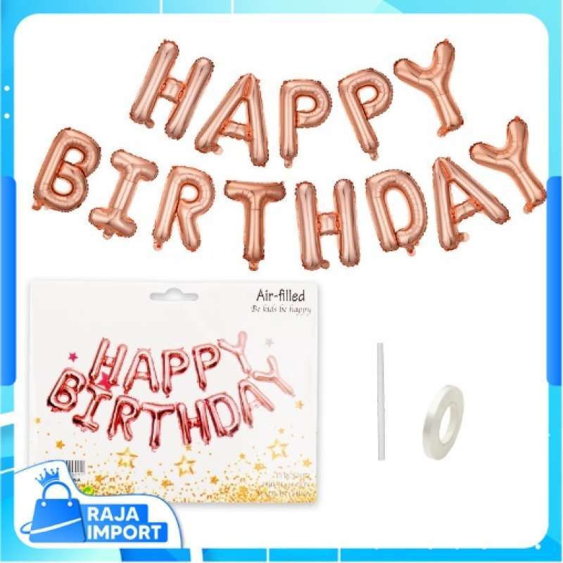 Jual 5508 Balon Set Happy Birthday / Balon Ulang Tahun / Balon Pesta ...
