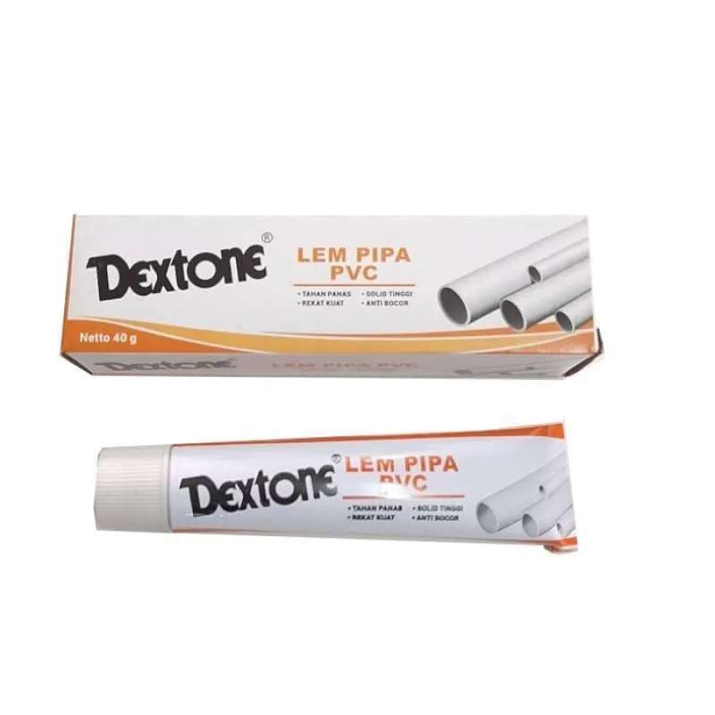 Jual Lem Pipa PVC Dextone 40 Gram Tube Odol Paralon Original Asli di ...