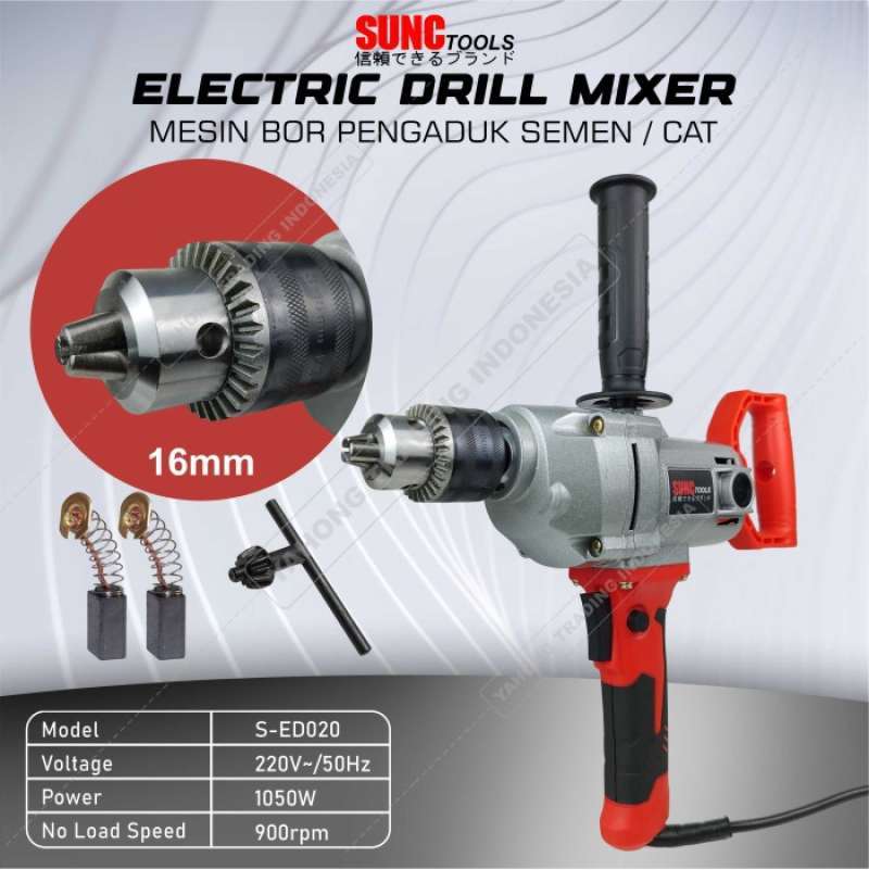 Promo Mesin Bor Mixer Electric Drill Mixer 16mm SUNC TOOLS Diskon 23% ...
