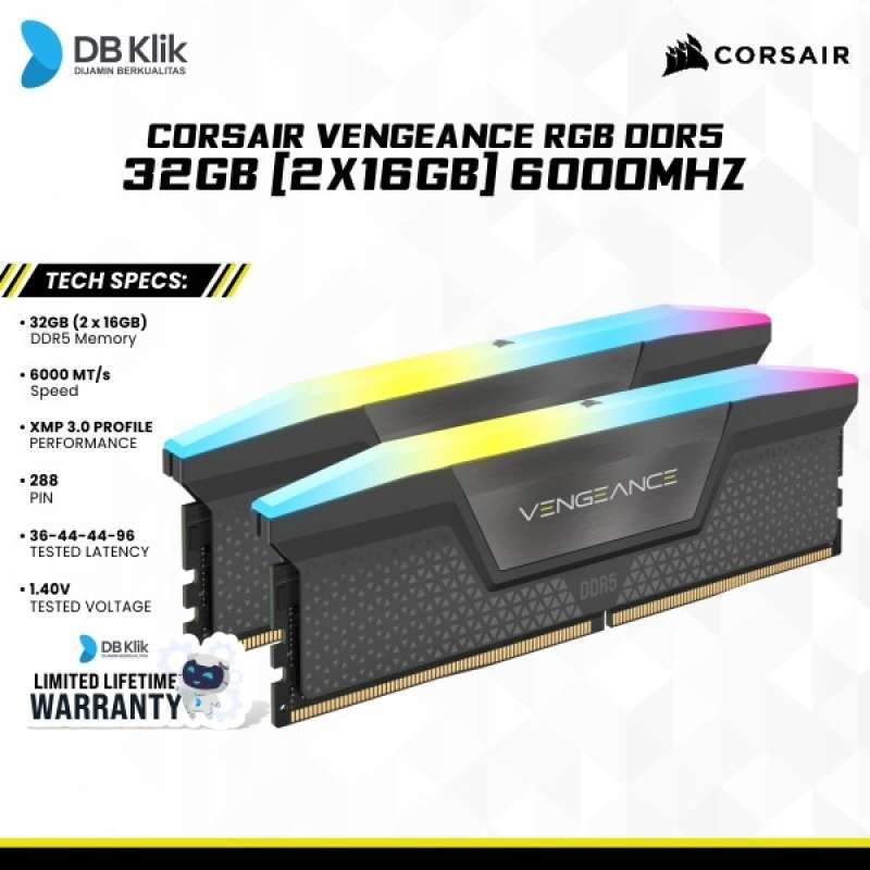 Jual Ram Corsair Vengeance Rgb Ddr5 32gb 2x16gb 6000mhz ...