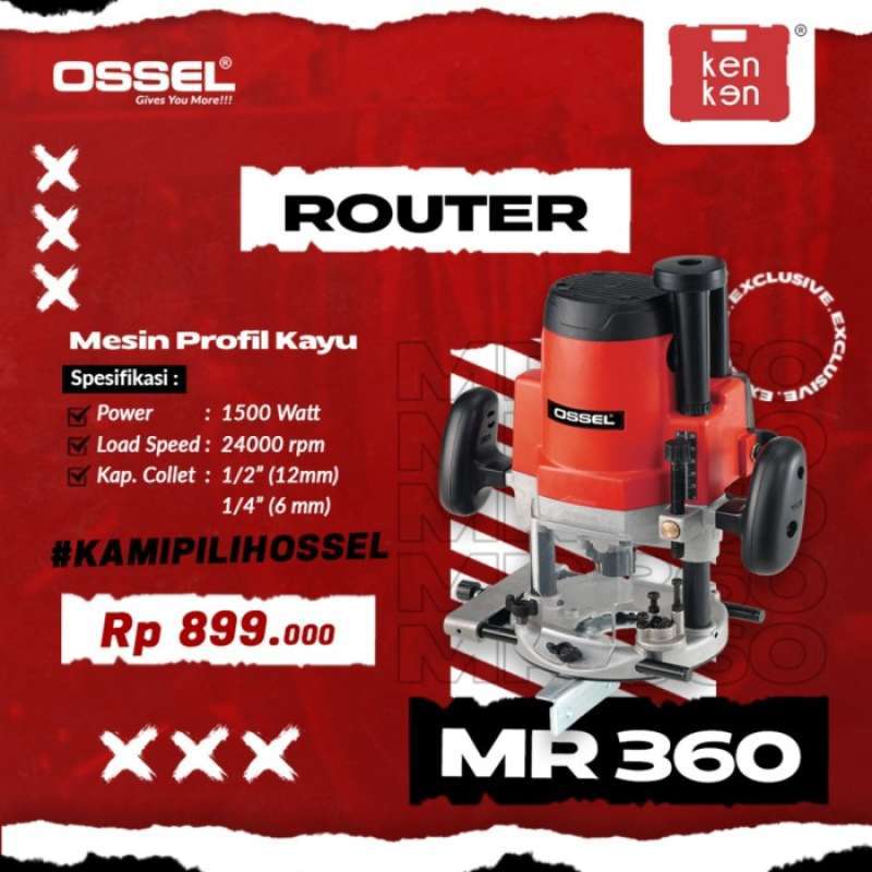 Promo TERMURAH Mesin Router Kayu MR 360 Mesin Profil Kayu Ossel Mesin ...