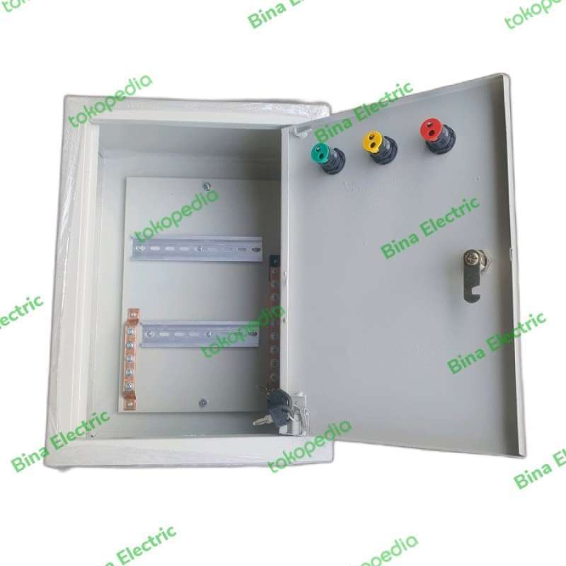 Promo Box Panel Listrik 30x40x18 Indoor + Pilot Lamp + Rel MCB + Busbar ...