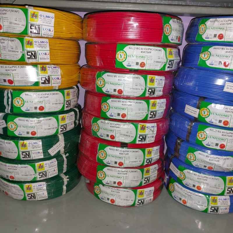 Promo kabel nyaf 1,5mm yunitomo serabut 100m Diskon 23% di Seller Rhmd ...