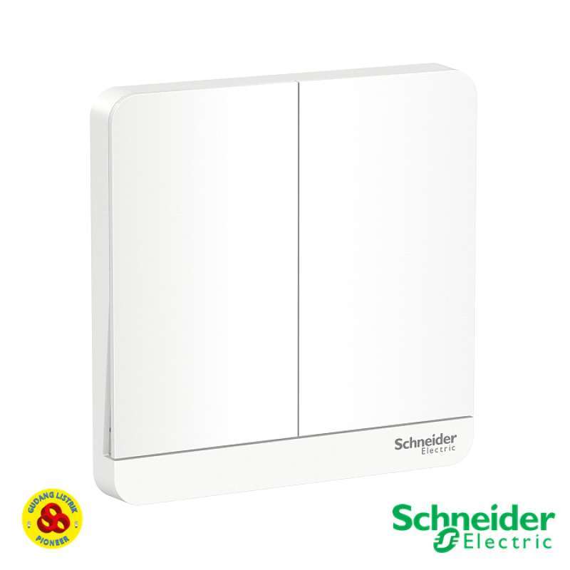 Promo Schneider Electric AvatarOn Saklar Lampu Seri 2 Gang 1 Way Diskon ...