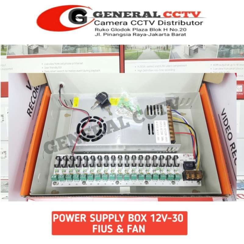 Promo Power supply box 12V-30A 18 channel Diskon 23% di Seller Rhmd ...