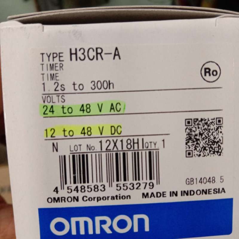 Promo timer omron H3CR-A 24V AC DC Diskon 35% di Seller King Store ...