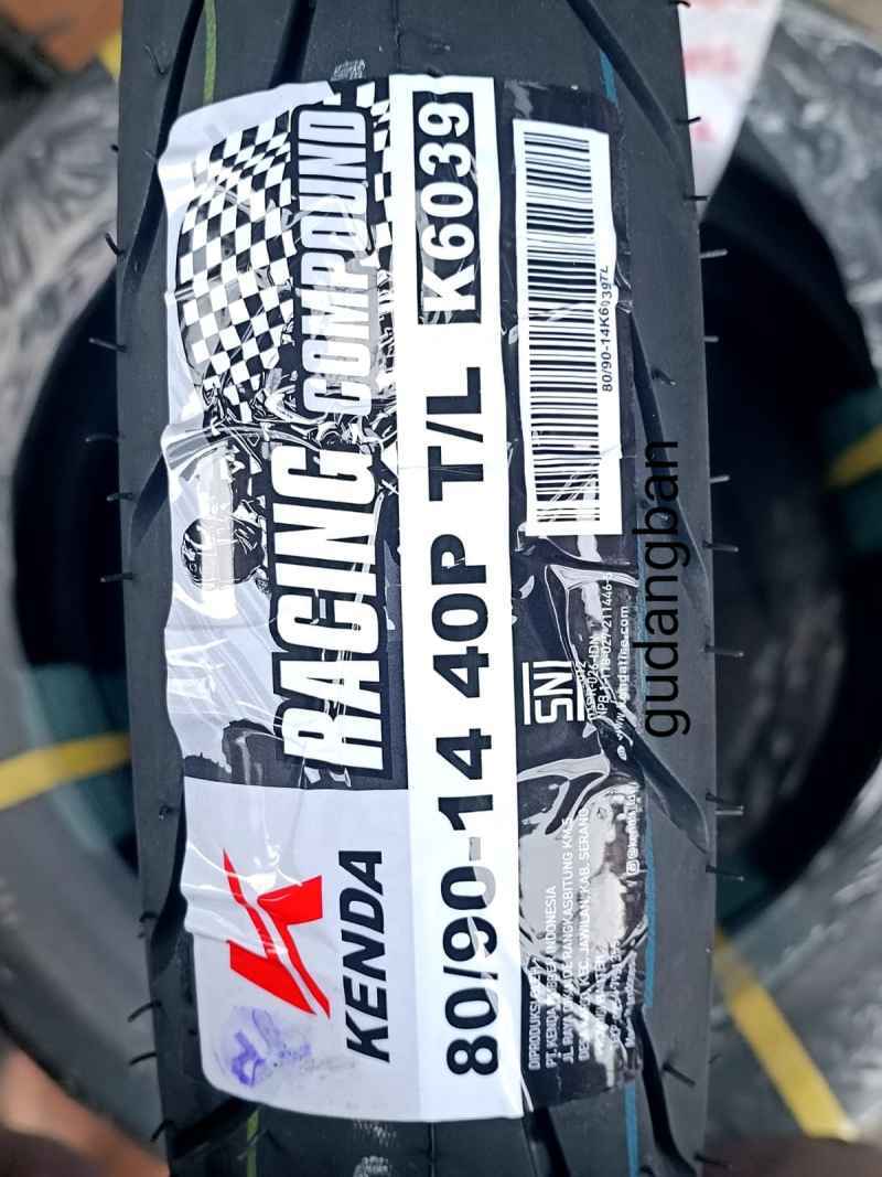 Jual KENDA K6039 80 90 14 SOFT COMPOUND Sport Racing Ban luar Tubeless ...