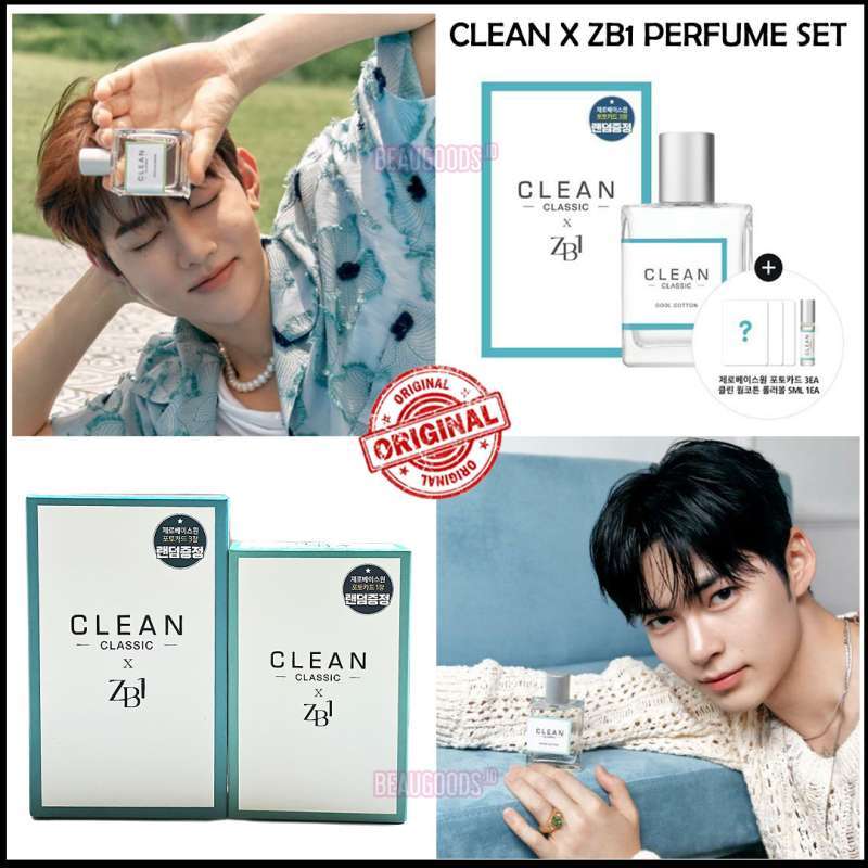 Jual CLEAN x ZB1 Eau de Perfume Set - Original Korea - COOL COTTON 60ML ...