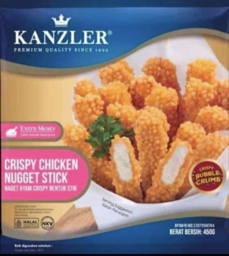 Promo KANZLER CRISPY CHICKEN NUGGET STICK | NAGET AYAM CRISPY STIK 450G ...