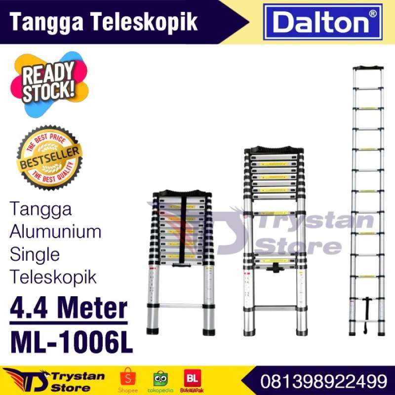 Promo Tangga Teleskopik 4.4 Meter Alumunium Telescopic Dalton 4,4 M Ml-1006 Diskon 23% di Seller ...