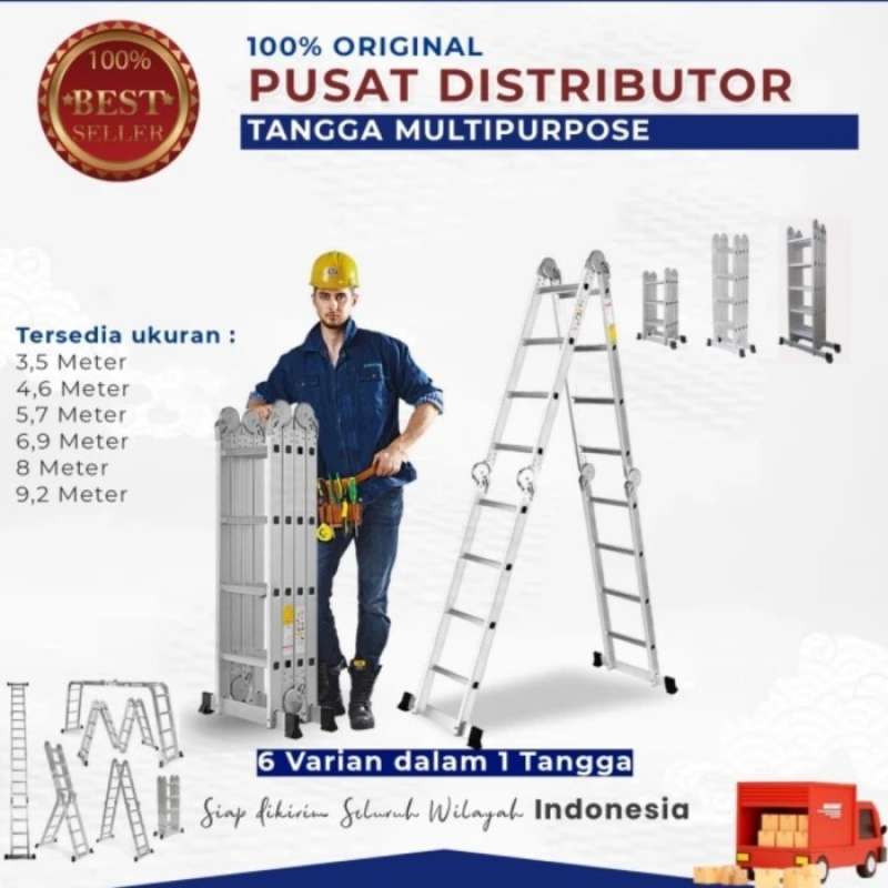 Promo Deskripsi Tangga Denko Multipurpose 8.1Meter/Denko Mal 4X7 Diskon ...