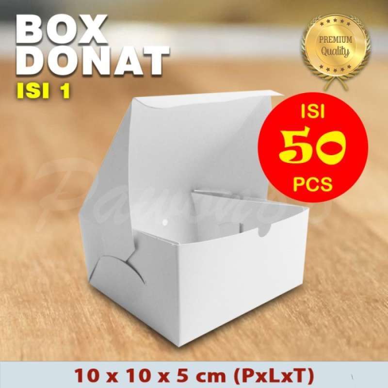 Promo Kotak Box Dus Donat - Putih Polos - Isi 1 - ( 100 Pcs ) Diskon 23 ...
