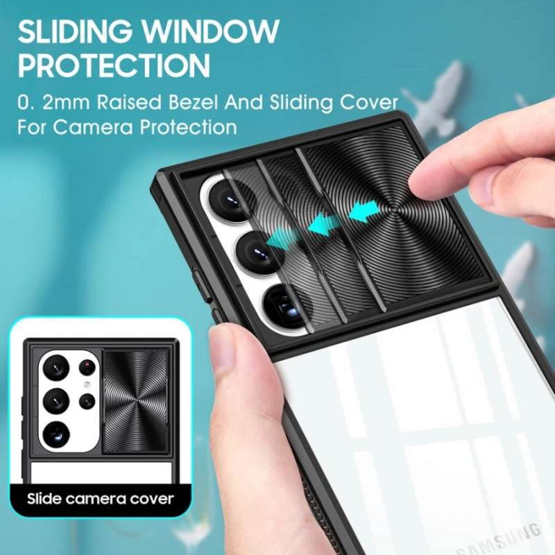 Jual CASING SAMSUNG S24 ULTRA/ S24 PLUS / S24 CASE CLEAR SLIDE LENS ...