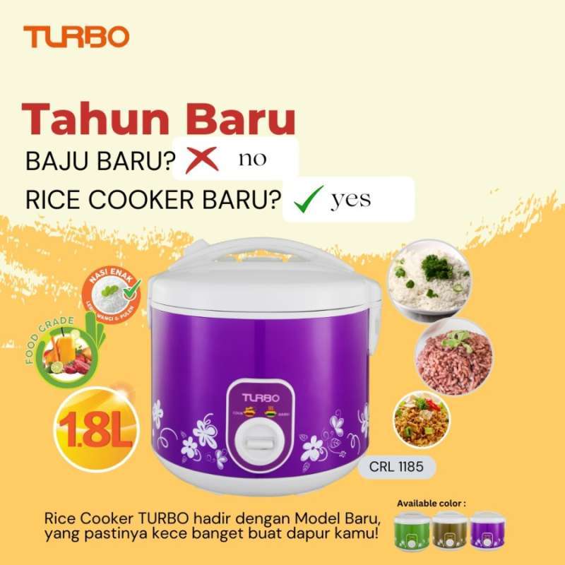 Jual Magic Com Magiccom Turbo Crl-1185 Crl1185 /rice Cooker 1.8 Ltr ...