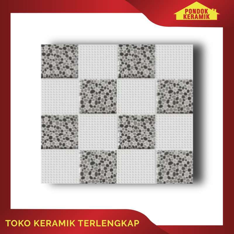 Jual Keramik Lantai Kamar Mandi Accura 25x25 Victoria Grey / Keramik Motif Batu di Seller PONDOK ...