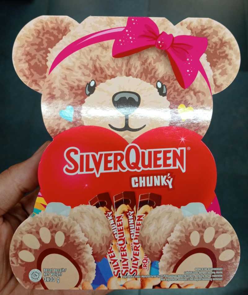 Jual Coklat SilverQueen Cokelat Valentine Silver Queen Chunky Bear ...