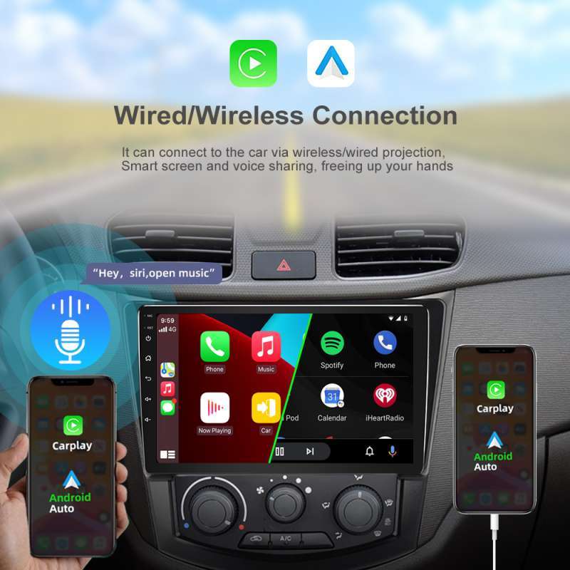Promo 10 Inci Android 11 Radio Stereo Mobil 2GB RAM 32GB ROM Bluetooth WiFi GPS Head Unit In ...