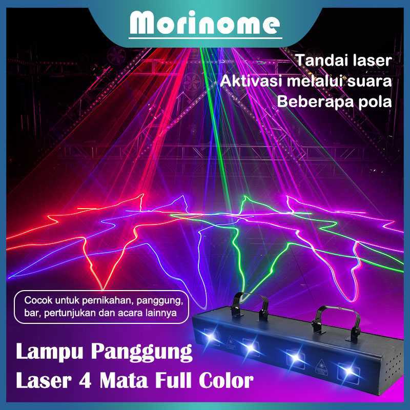 Promo Lampu Panggung Laser 4 mata Full Color Four Eyes Laser Animation ...