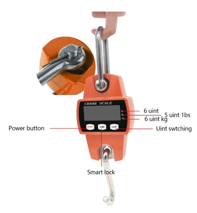 Promo Timbangan Digital Gantung ORI / Crane Scale 300kg Digital LED ...