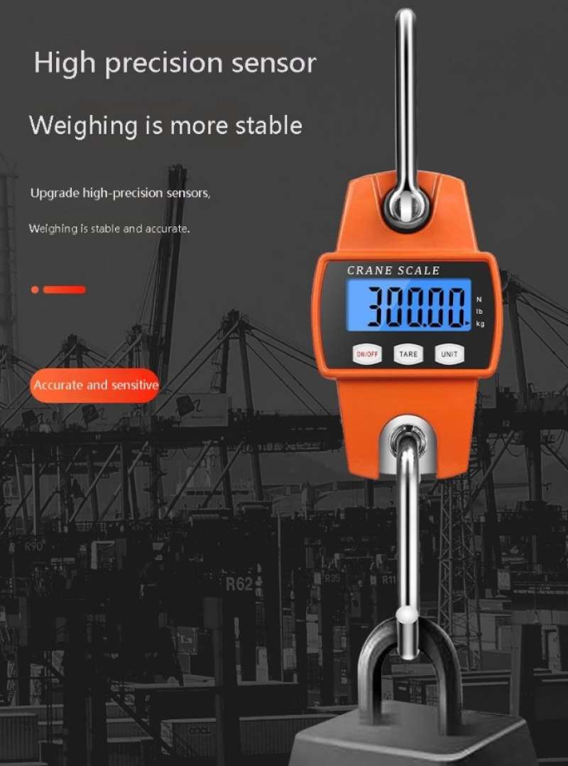 Promo Timbangan Digital Gantung ORI / Crane Scale 300kg Digital LED ...