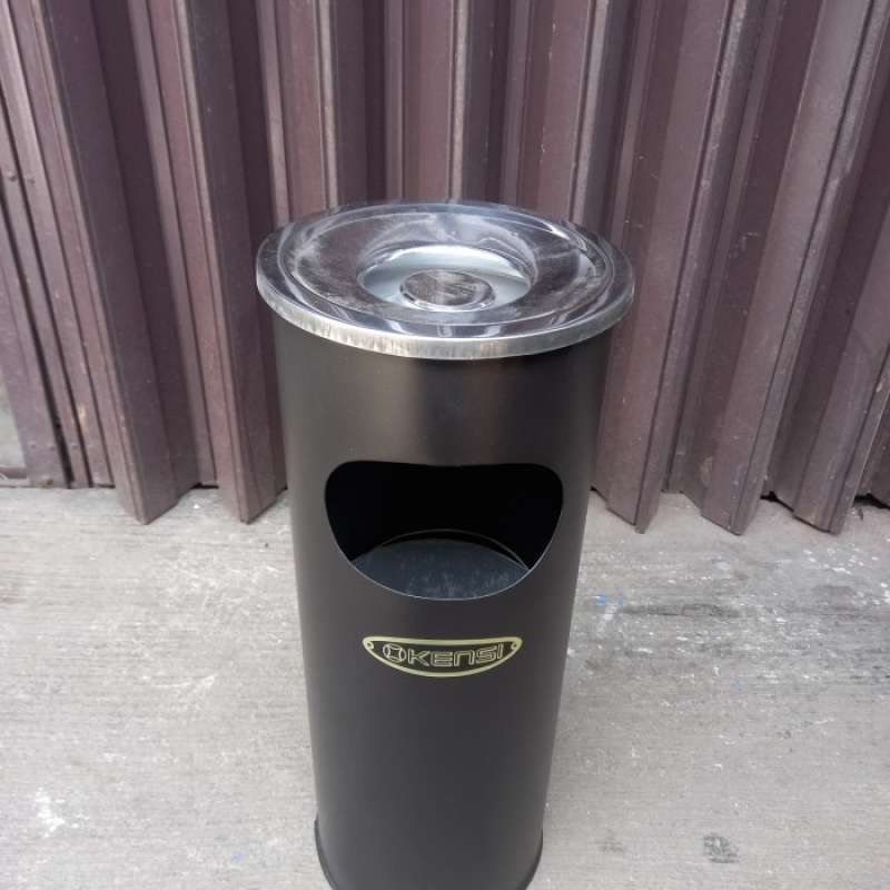 Promo Diskon Kensi 503B Standing Dustbin / Ashtray / Tong Sampah /Asbak ...