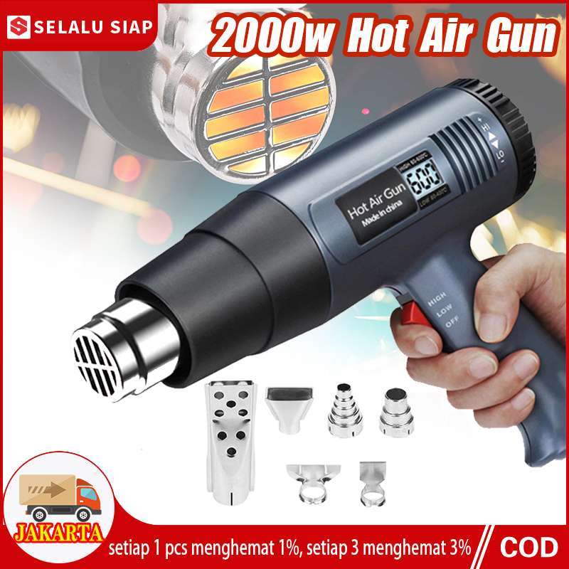 Promo 2000W Electric Hot Air Gun Heat Mesin Heat Gun Hot Air Gun Pistol Pemanas Hot Gun Listrik ...