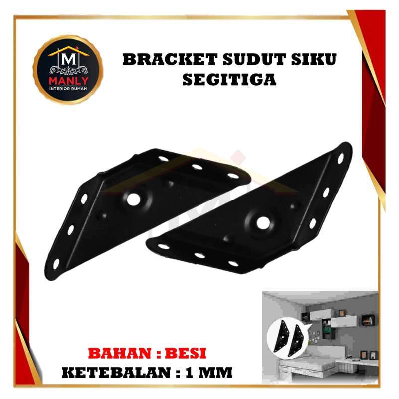 Jual Bracket Siku Segitiga Sudut Ujung Ambalan Bracket Bracket Siku ...