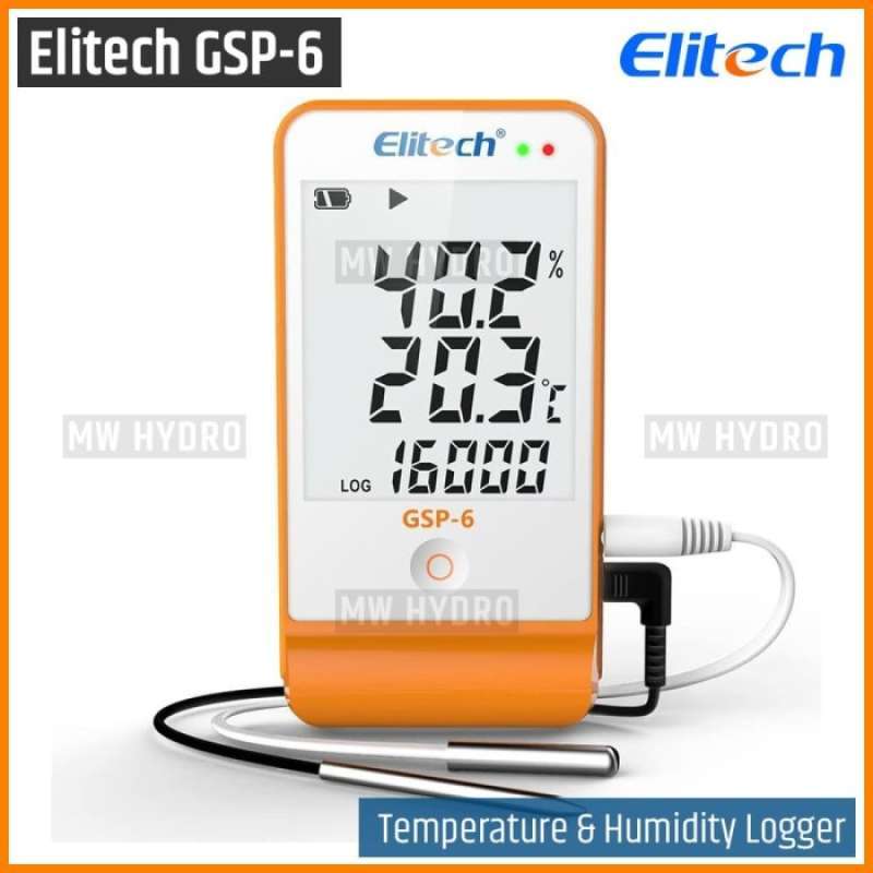 Promo ELITECH GSP-6 / GSP6 - TEMPERATURE & HUMIDITY DATA LOGGER ...