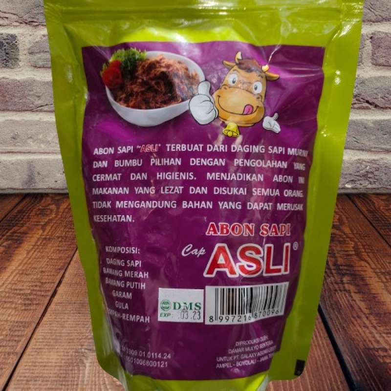 Promo Abon sapi cap asli 250gr halal rasa manis gurih boyolali, kemasan ...
