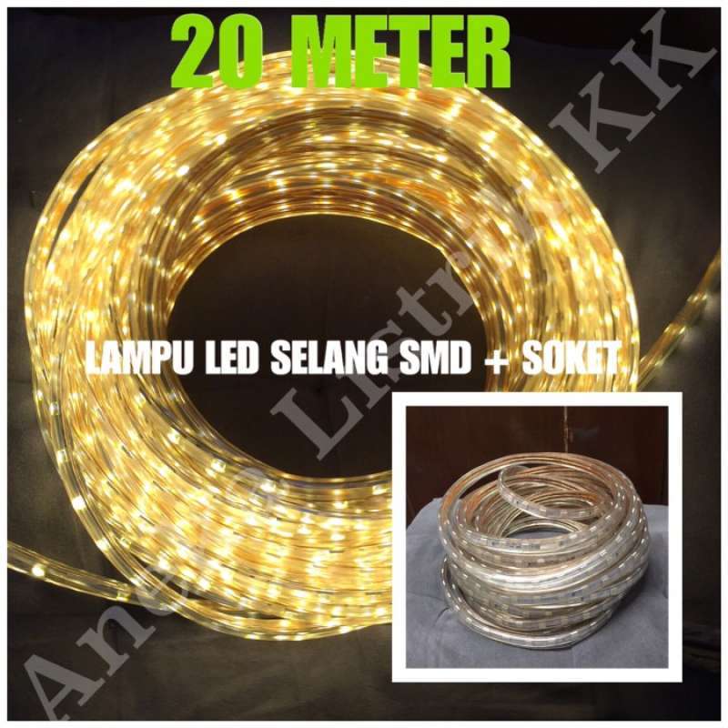 Promo LAMPU LED STRIP SELANG SMD 5050 20M KUNING 220V 20 M METER ...