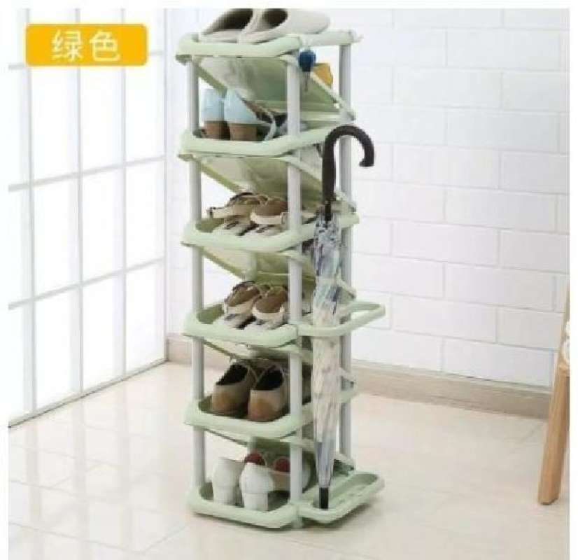 Jual Rak Sepatu Zig Zag Rak Tempat Sepatu Plastik 11 Layer Model ZigZag ...