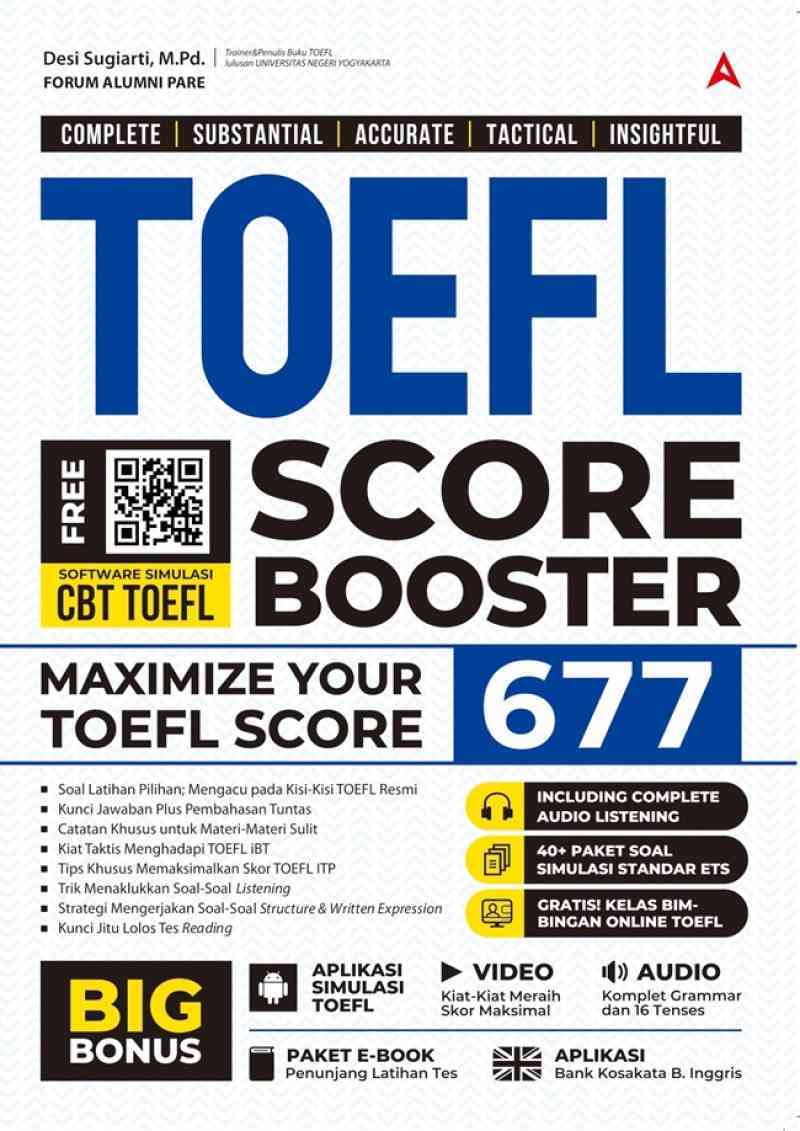 Jual Toefl Score Booster Maximize Your Toefl Score 677 di Seller ...
