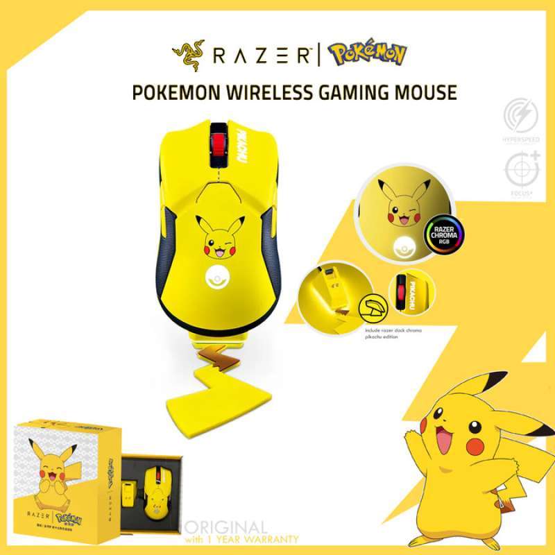 Promo RAZER VIPER ULTIMATE WITH CHARGING DOCK - POKEMON PIKACHU EDITION ...