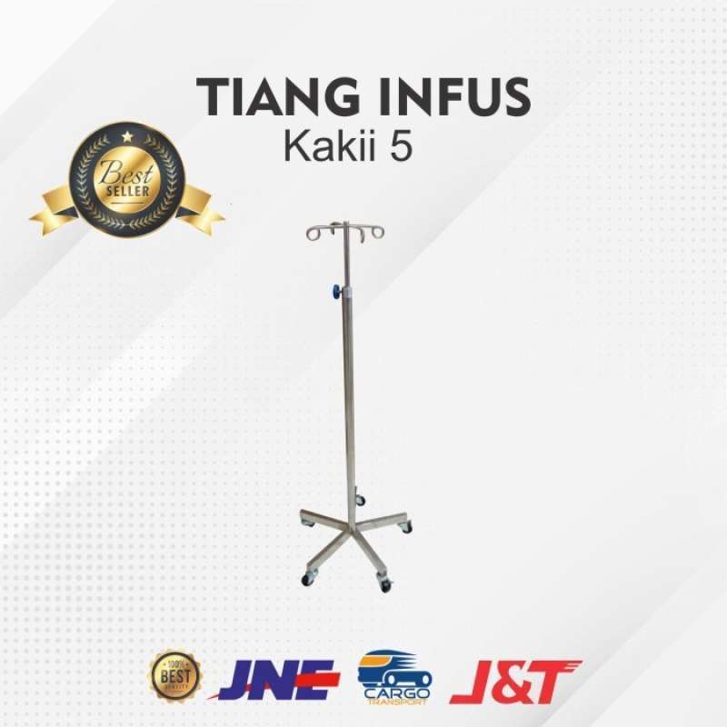Promo tiang infus kaki 5 stainless Diskon 23% di Seller Rizky Putra ...