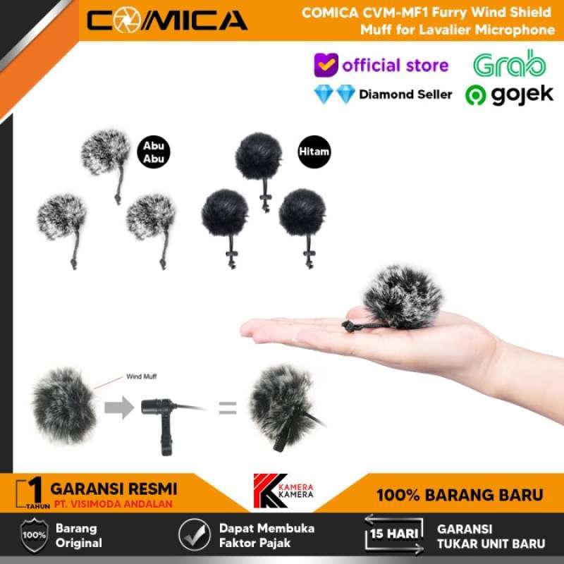 Promo COMICA CVM-MF1 FURRY WIND SHIELD MUFF FOR LAVALIER MICROPHONE ...