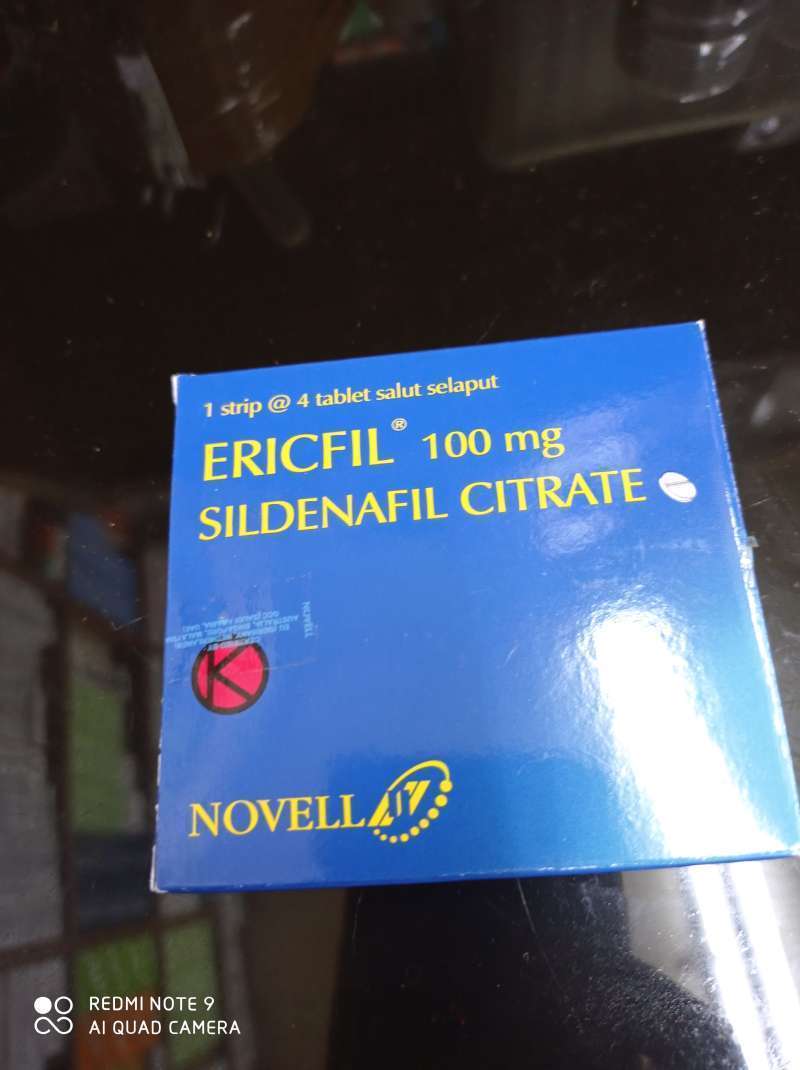 Jual ericfil/sildenafil 100 mg / box exp 2025 di Seller Sehat Shop ...