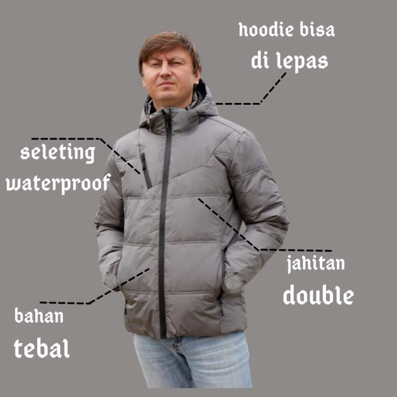 Promo VERISH [JAKET NEW TREN 2022] Jaket winter pria/Jaket tebal/Jaket ...