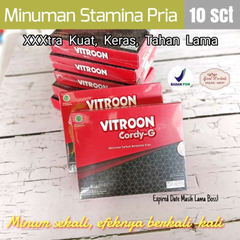Promo Vitroon Vitron Cordy G Kopi Stamina Pria Isi 10 Sachet Diskon 23% ...