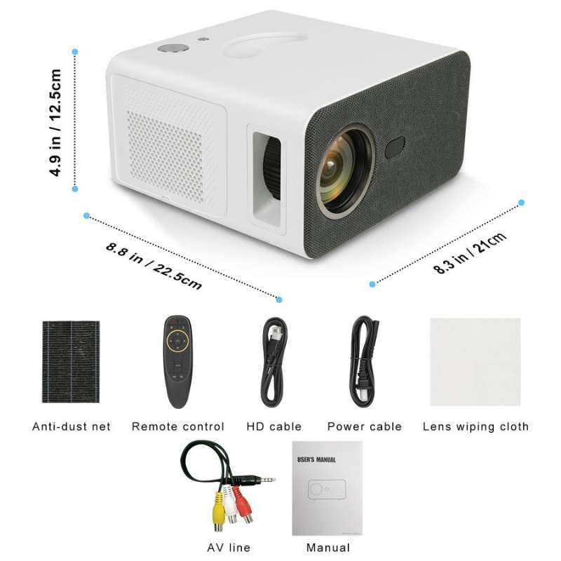 Jual Aera Projector Mini Led Er30a 5000 Lumens Full Hd 4k 1080p ...