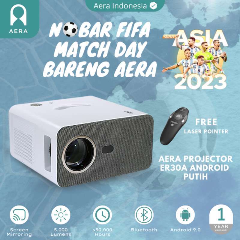 Jual AERA Projector Mini Led ER30A 5000 Lumens Full HD 4K 1080P ...