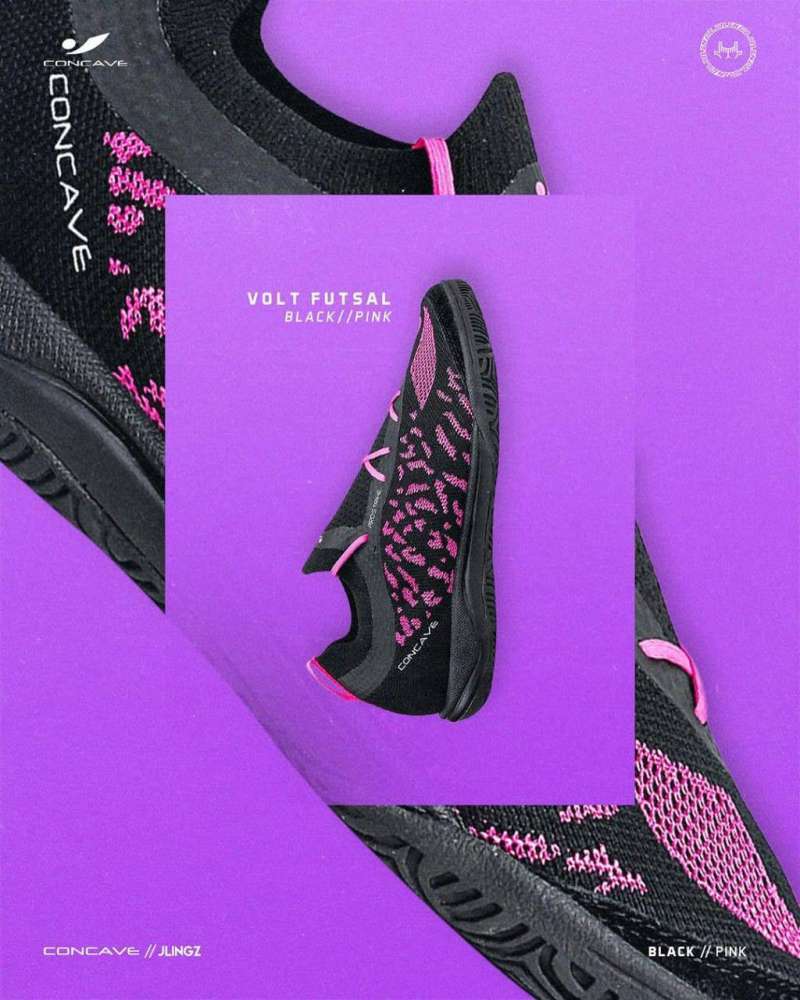 Promo concave x jLingz volt prostrike black purple in sepatu futsal ...