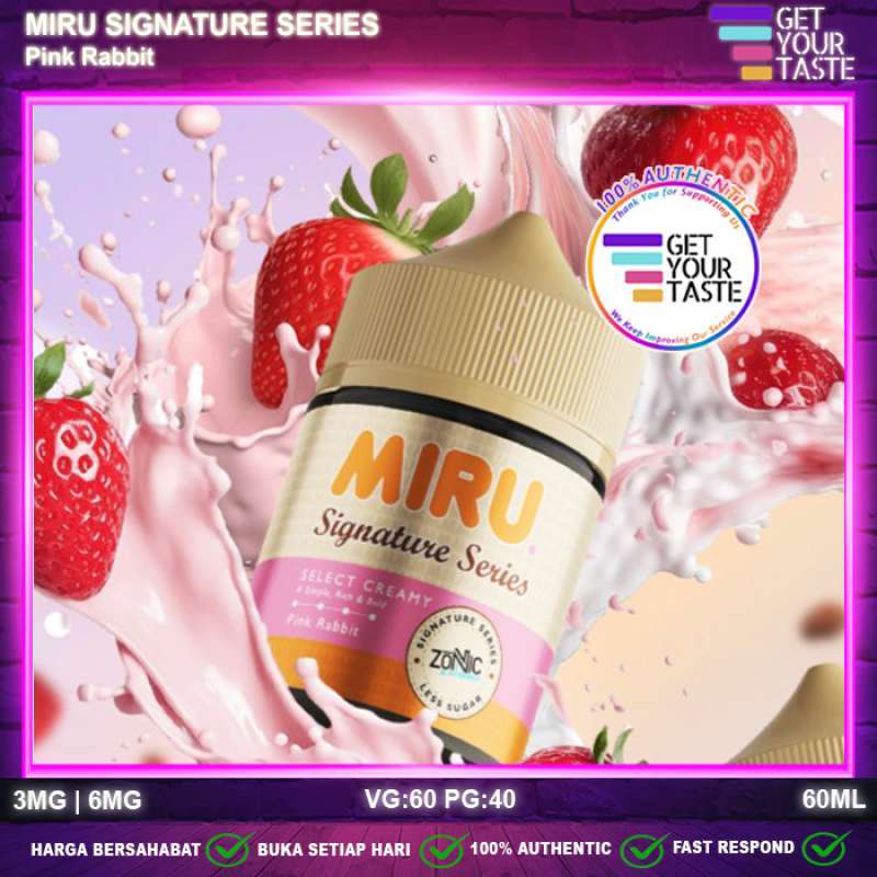 Promo Liquid Miru Signature Series Pink Rabbit 60ML by Jozojo Brewery ...