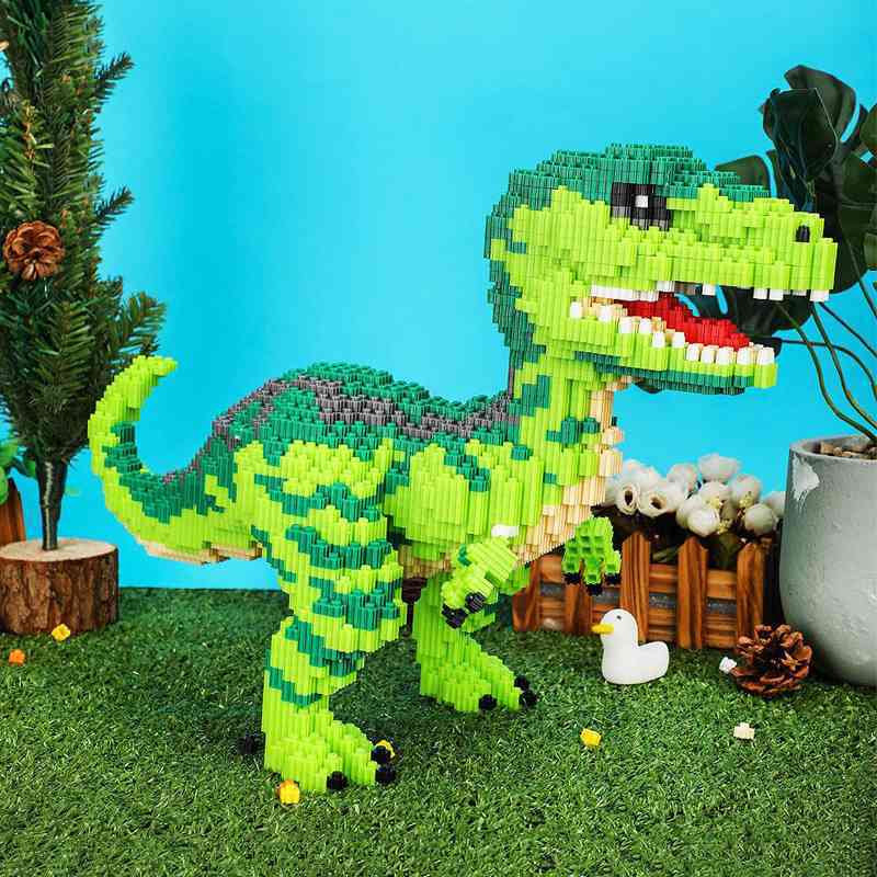 Promo SMY Nano Blocks Dinosaurus 3D Model, Mainan Blok Susun, Blok ...
