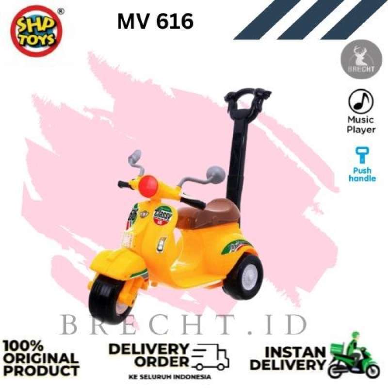 Promo Mainan Motor Dorong Anak Vespa Shp Toys Mv 616 - Kuning Diskon 50 ...