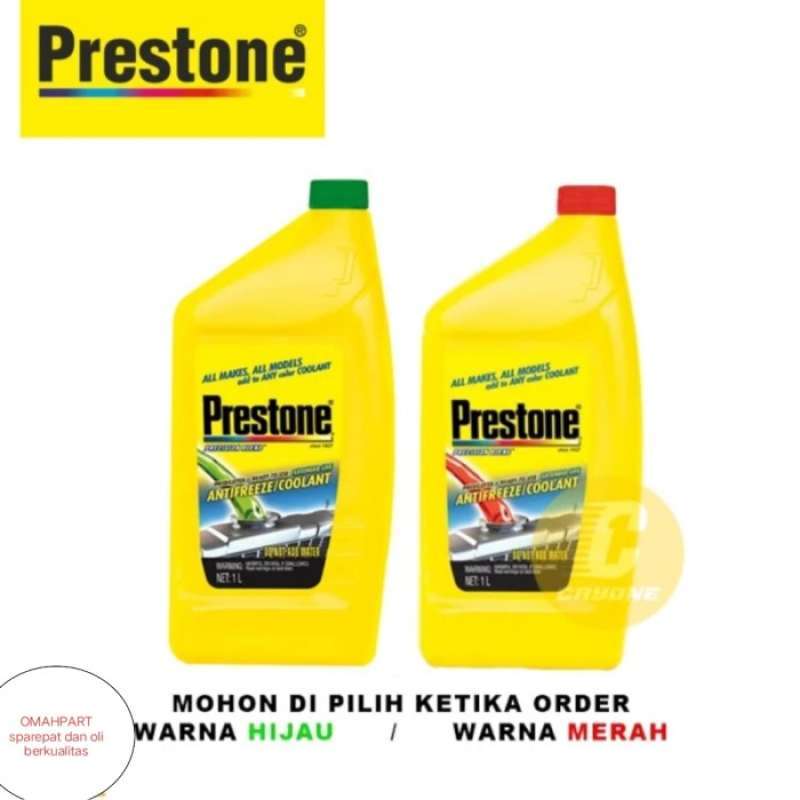 Promo Prestone anti freeze radiator coolant 1 liter Diskon 9% di Seller ...