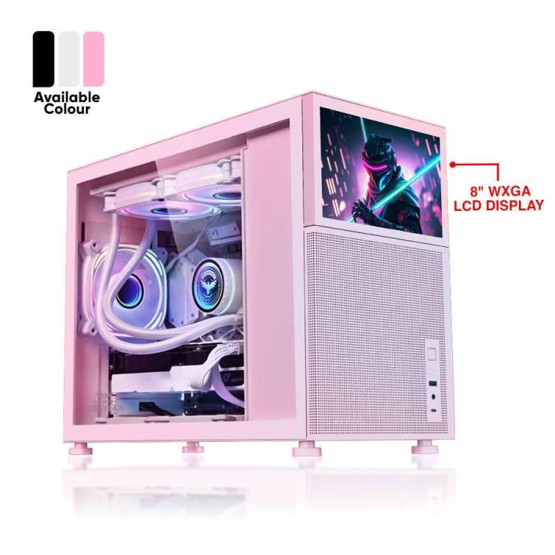 Jual Casing PC Gaming Armaggeddon Tessaraxx Corevision M-ATX With 8 LCD ...